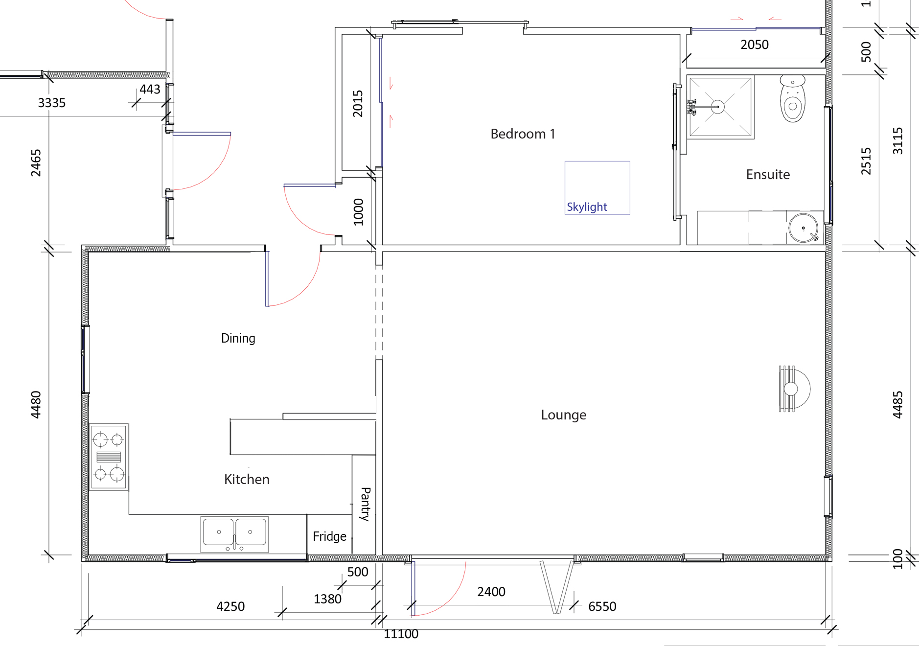 existing plan – Green Perspective Design Studio